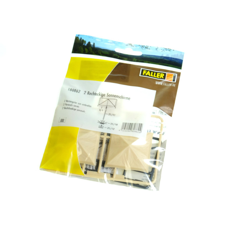 2x parasols carrés - HO 1/87 - FALLER 180862