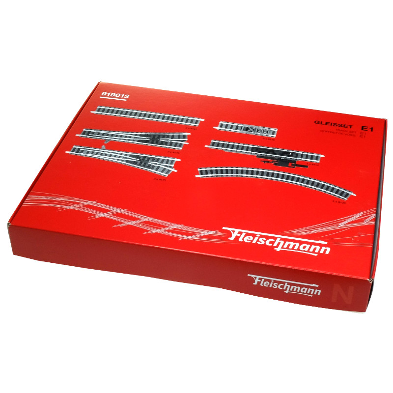 Coffret de rails - Set d'extension E1 - voie Profi N - FLEISCHMANN 919013