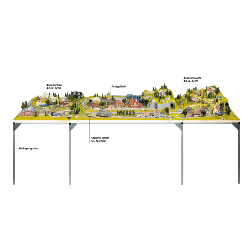 Extension avant frontale plateau préformé 140 x 31 cm - N - Z - NOCH 84340