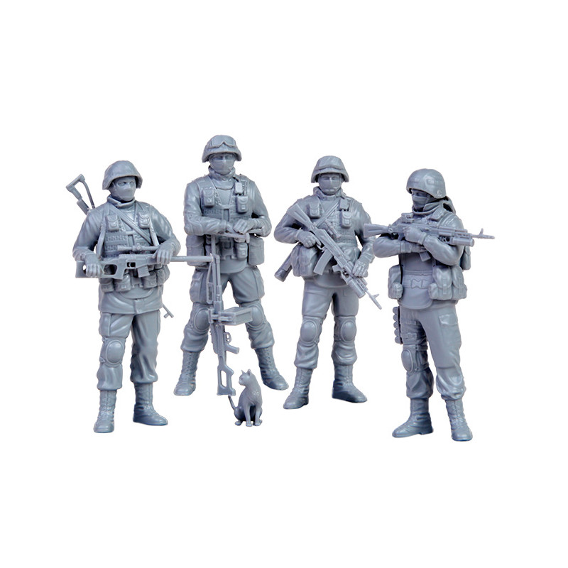 Maquette Infanterie russe moderne (et 1 chat) - 1/35 - ZVEZDA 3665